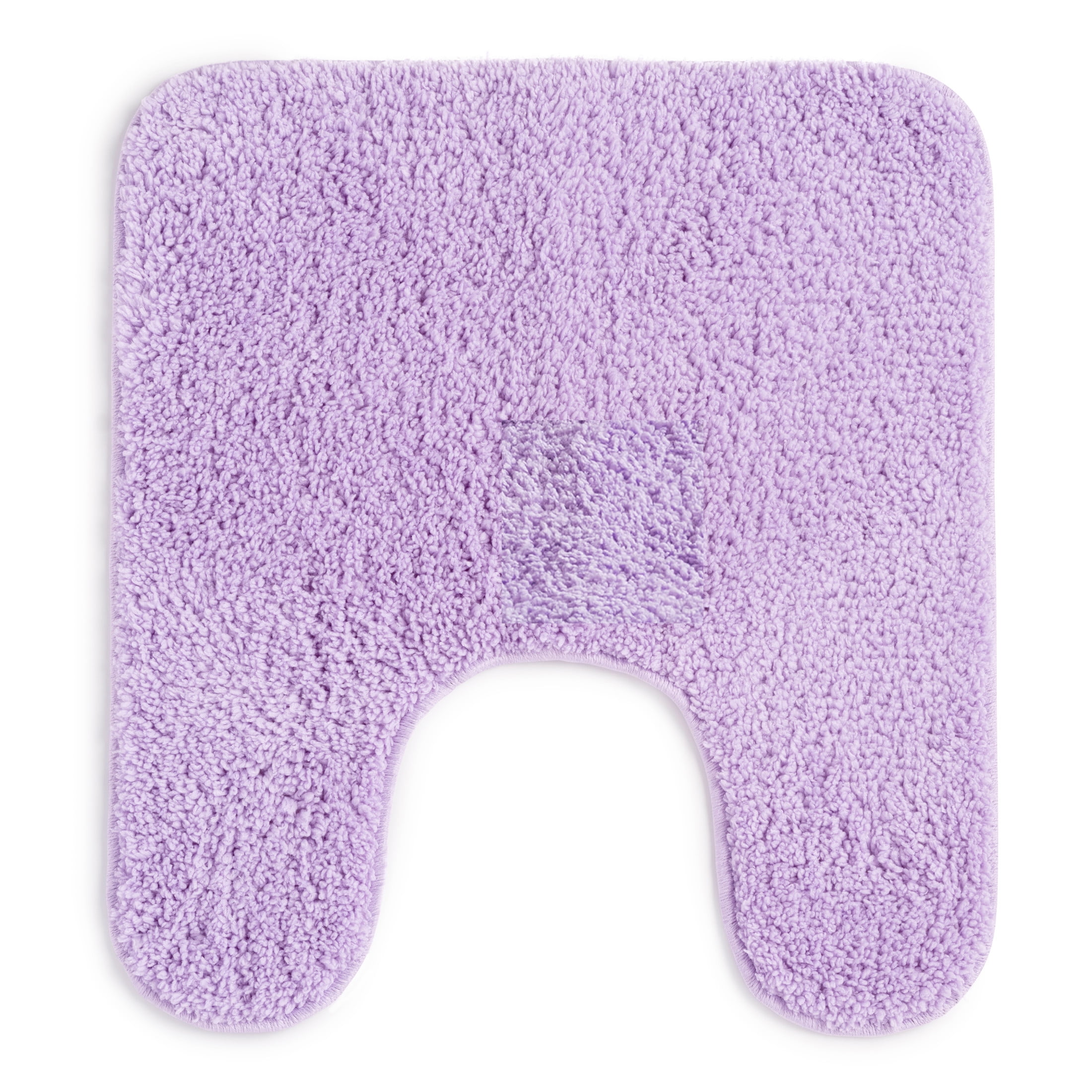 Mainstays Basic Polyester 20" x 22" Contour Bath Rug, Lavendar ...