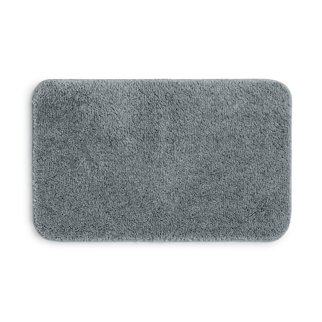 Mainstays Basic Polyester 20" x 32" Bath Rug, Grey - Walmart.com