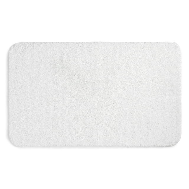Mainstays Basic Polyester 24" x 40" Large Bath Rug, White - Walmart.com