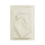 Mainstays Basic Value Microfiber Bed Sheet Set, Fresh Ivory, Full, 4 ...