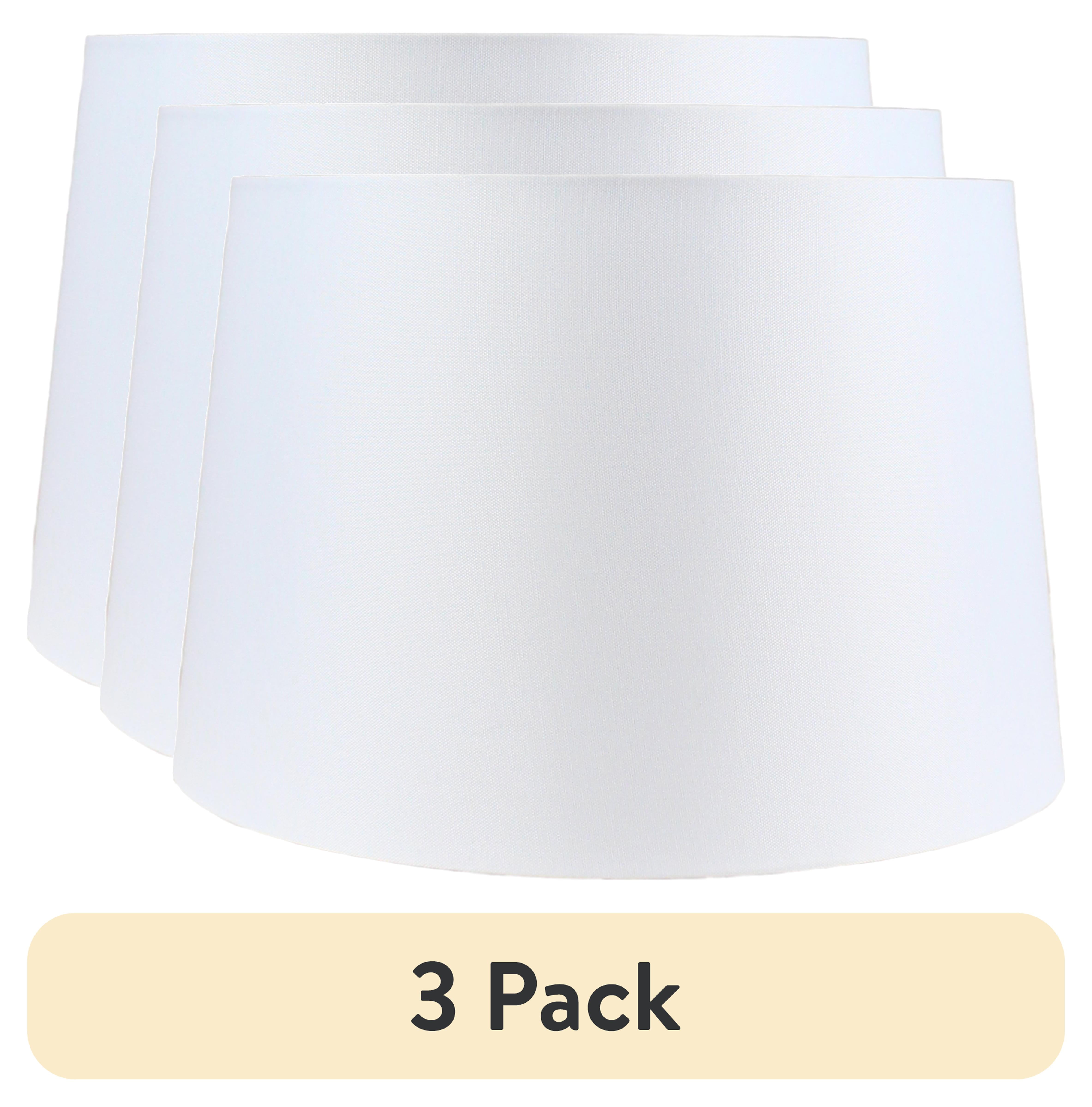 (3 pack) Mainstays Basic White Large Lamp Shade - Walmart.com