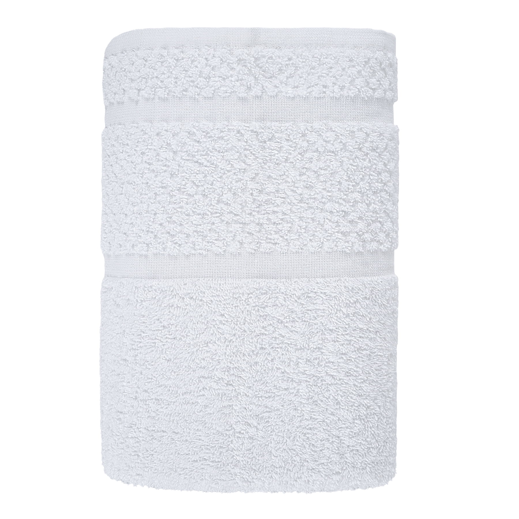 Mainstays Bath Towel with Upgraded Softness & Durability, White, 1 ...