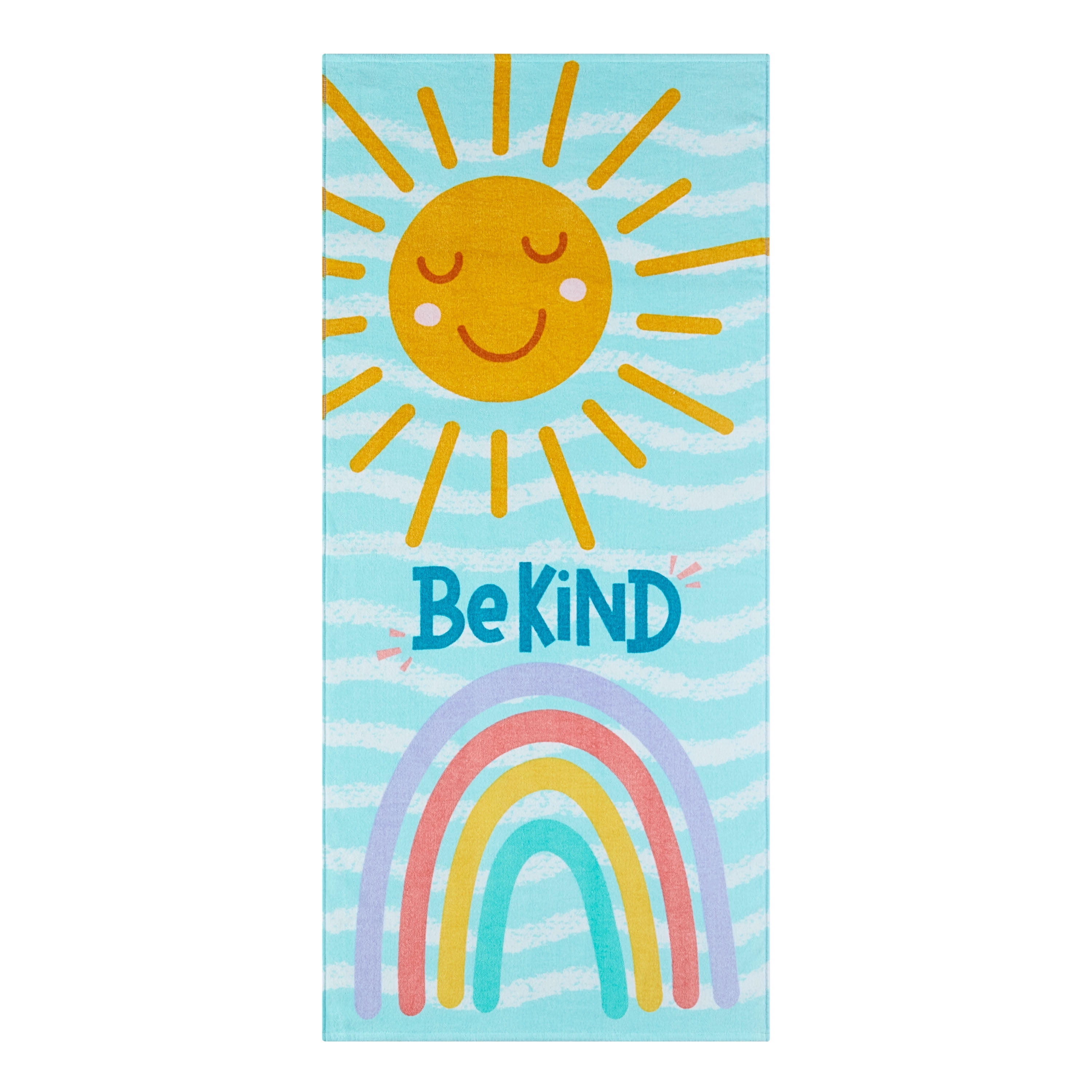 Mainstays Be Kind Beach Towel - 60L x 28W - Walmart.com
