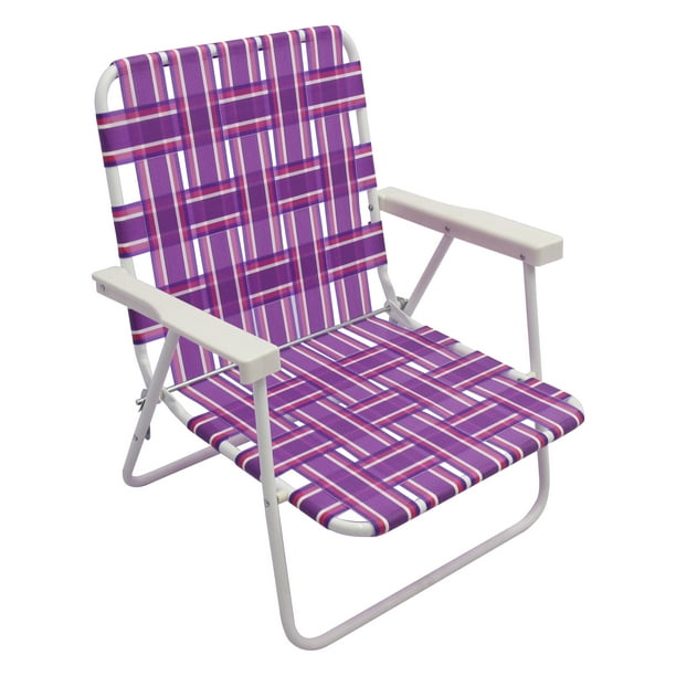 Mainstays Beach Web Chair, Purple - Walmart Business Supplies