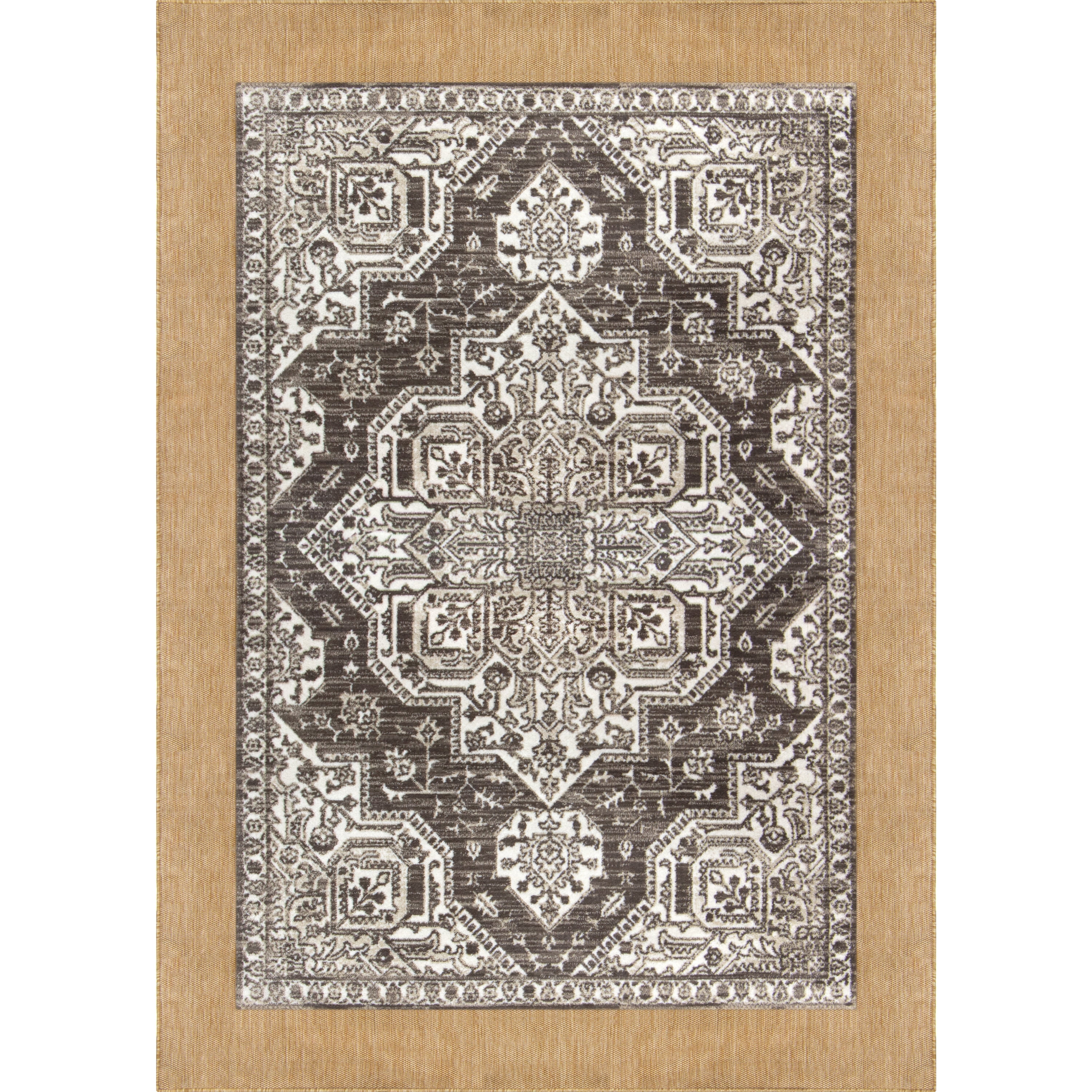 Mainstays Beige Persian Indoor Area Rug Design - Walmart.com