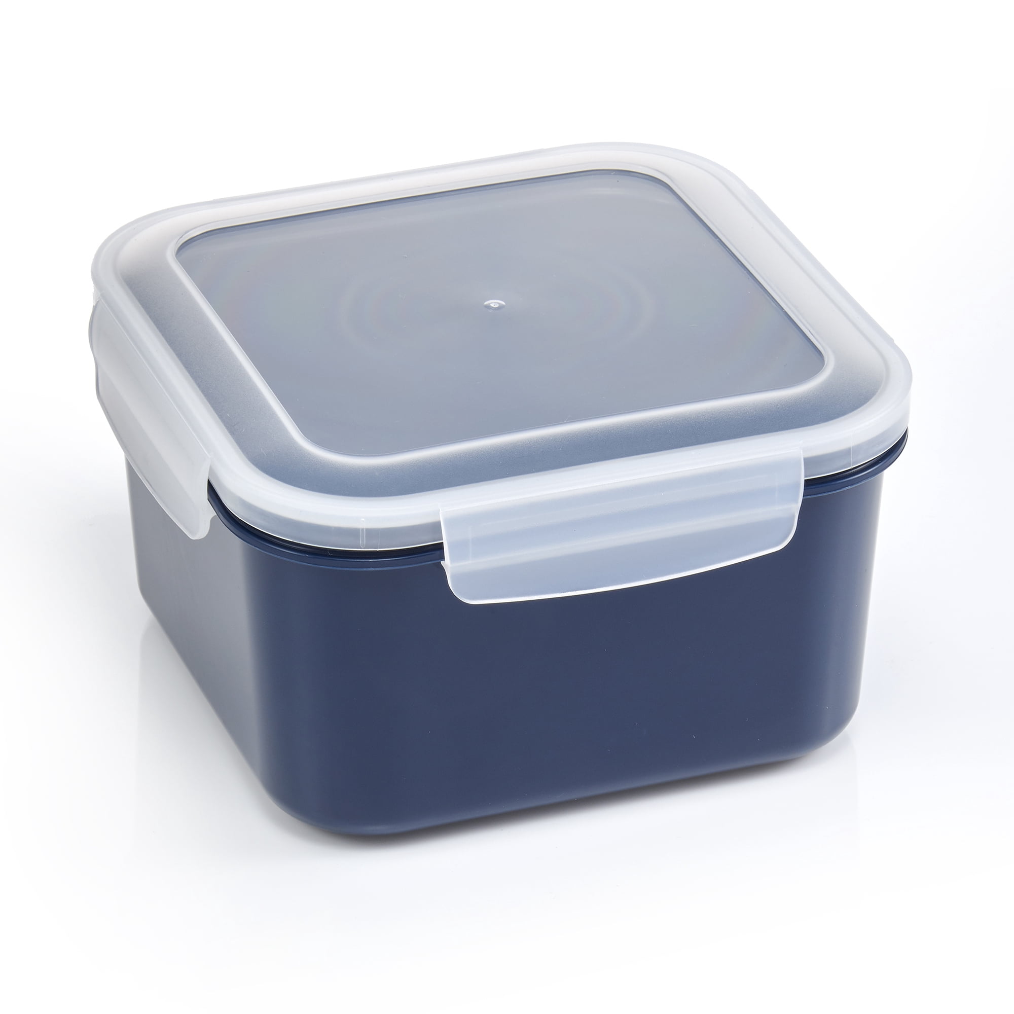 Mainstays Bento Food Storage, Square Navy 42oz Capacity - Walmart.com