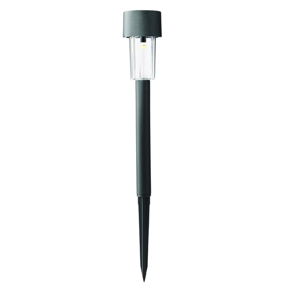 Mainstays Black Classic Column Solar Powered LED Path and Garden Light ...