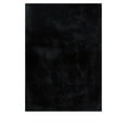 Mainstays Black Faux Fur Non-Skid Fluffy Floor Rug for Living Room, 30 ...