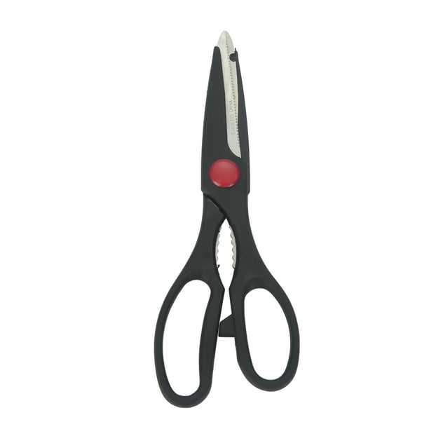 Mainstays Black Handle Stainless Steel Multi-Purpose Kitchen Shears ...