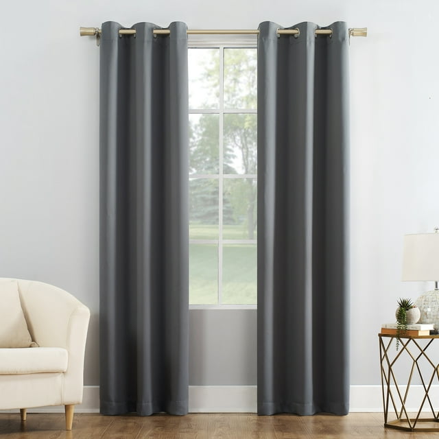 Mainstays 1-Piece Blackout Energy Efficient Grommet Single Curtain ... Mainstays 1-Piece Blackout Energy Efficient Grommet Single Curtain ...