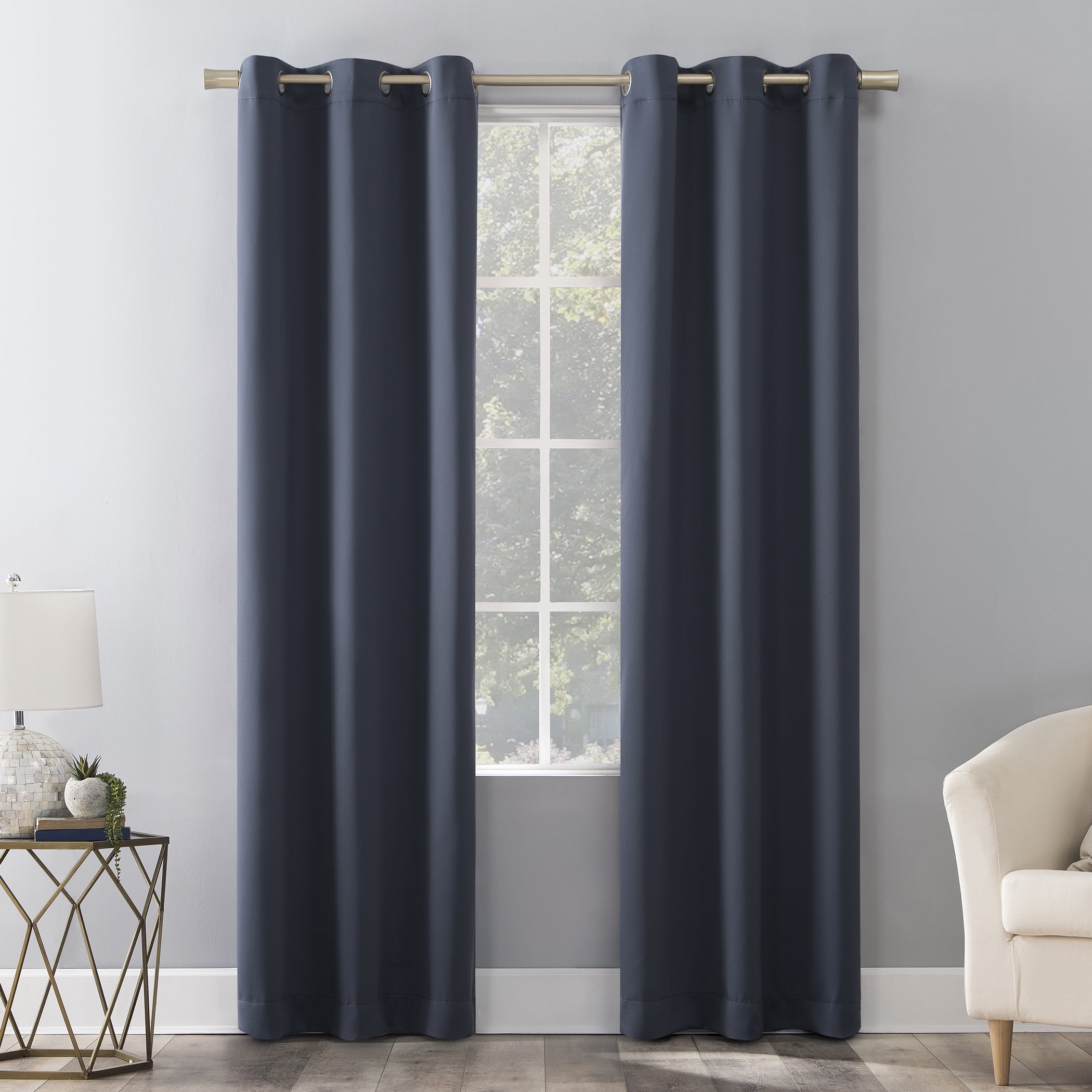 Mainstays Blackout Energy Efficient Grommet Single Curtain Panel ...