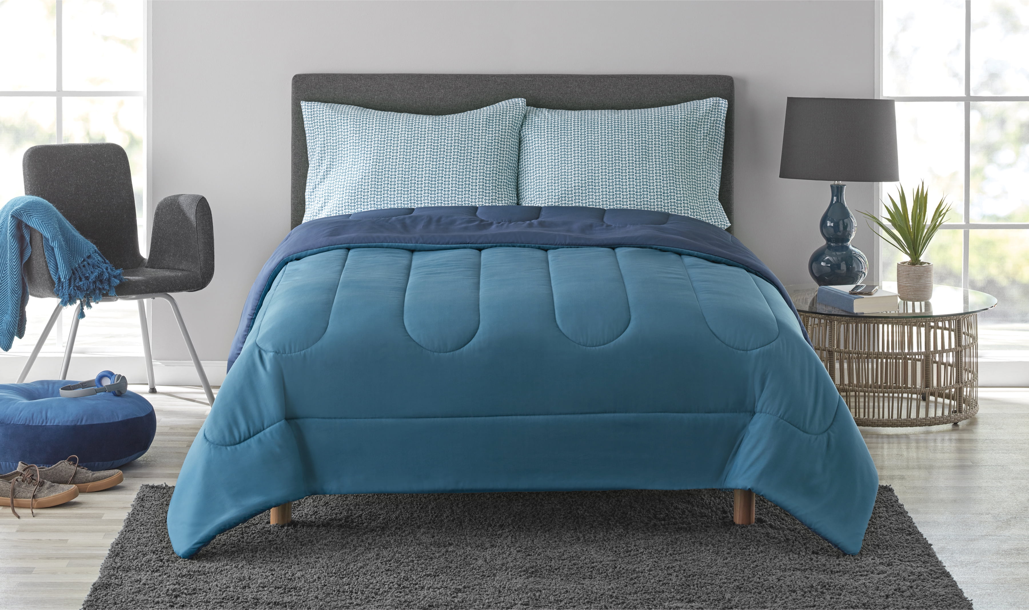 Queen Bed In A Bag Bluenull