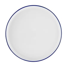 Beautiful Scallops Set of 4 Stoneware Dinner Plates Black by Drew ...