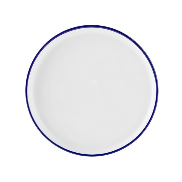 Mainstays Blue Rim Stoneware Salad Plate - Walmart Business Supplies