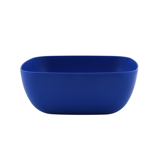 Mainstays - Blue Square Plastic Bowl, 45-Ounce - Walmart Business Supplies