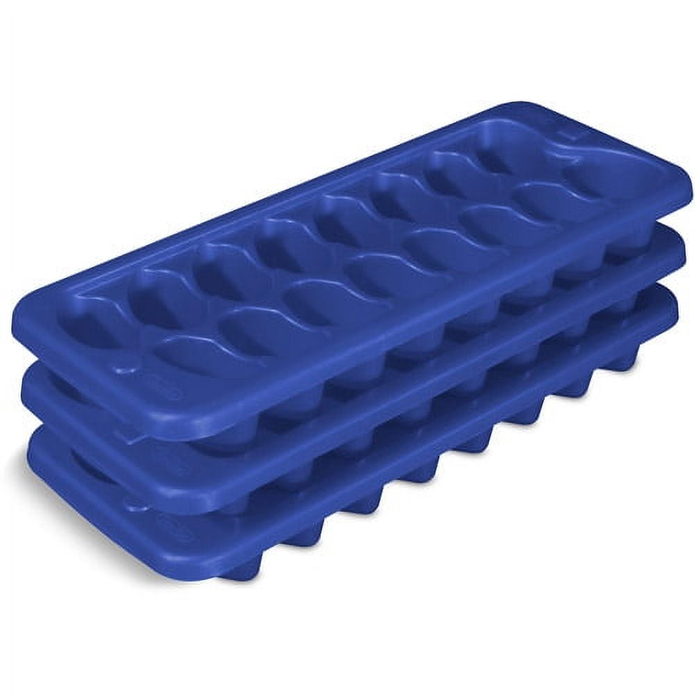 Mainstays Blue Stacking Ice Trays Set - Walmart.com