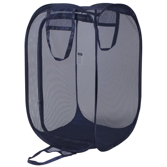 Mainstays Blue Two Way Pop-up Mesh Laundry Hamper - Walmart.com