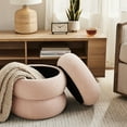 Mainstays Boucle Cloud Storage Ottoman, Blush - Walmart.com