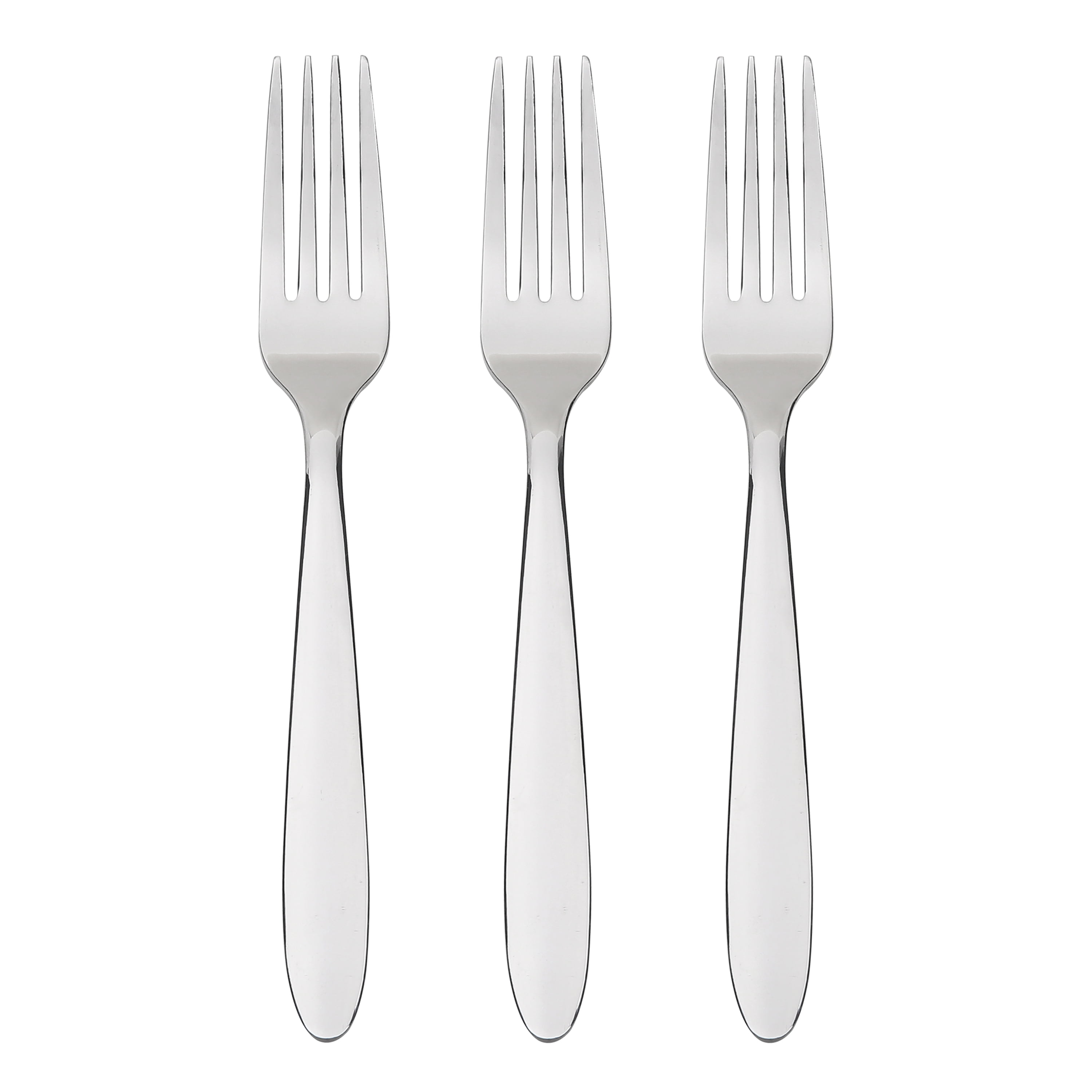 Mainstays Breck Stainless Steel Everyday Dinner Fork, 3 Piece Set ...