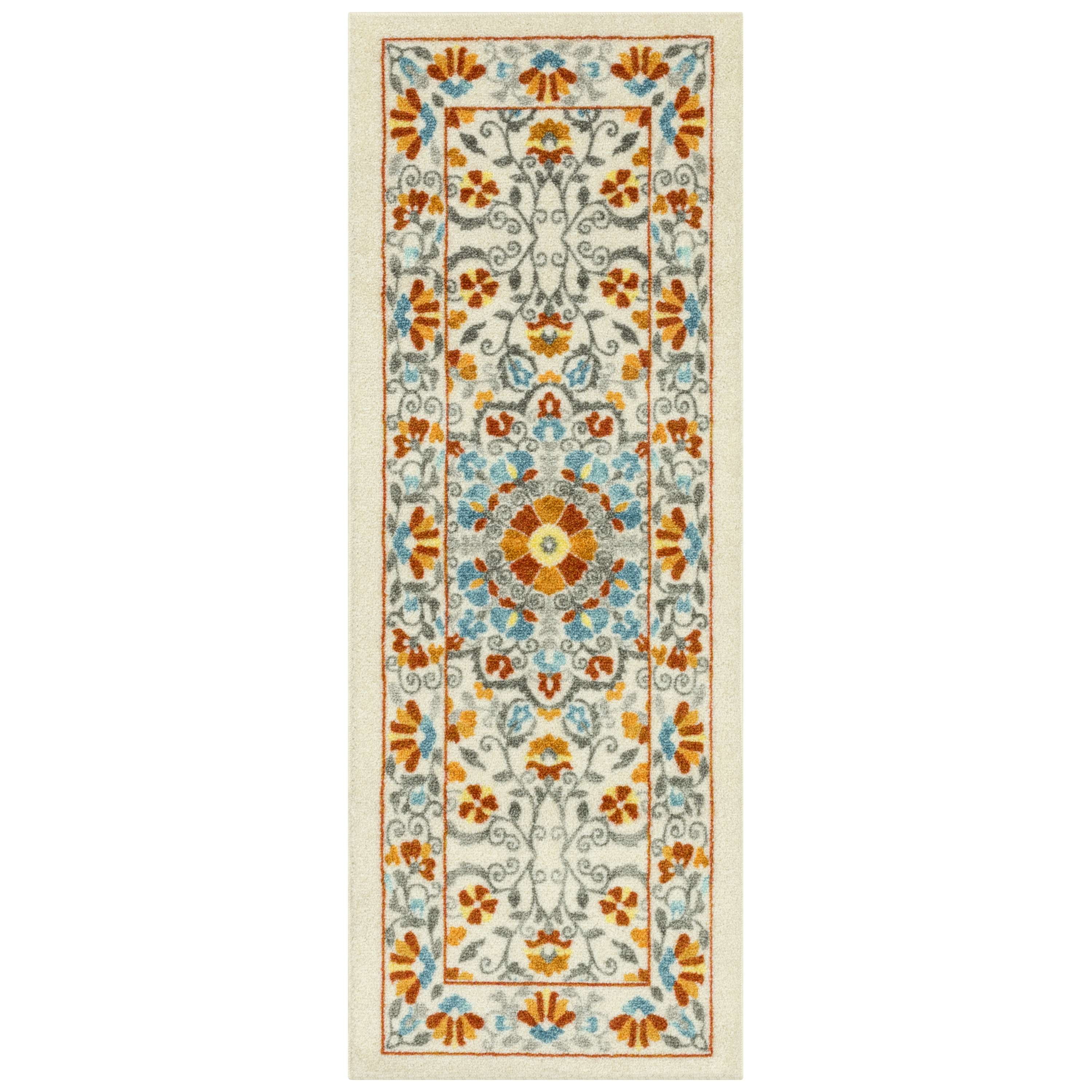 Mainstays Bright Persian Medallion Multicolor Indoor Runner Rug, 2'x 6 ...