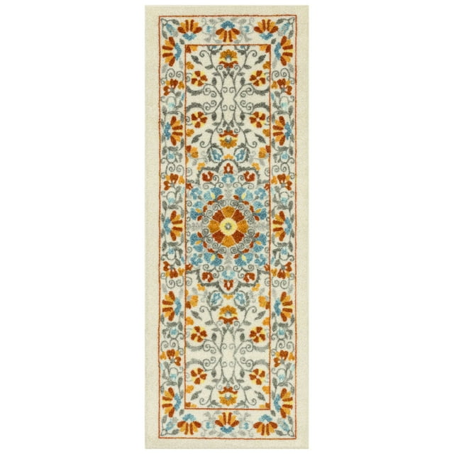 Mainstays Bright Persian Medallion Multicolor Indoor Runner Rug, 2'x 6 ...