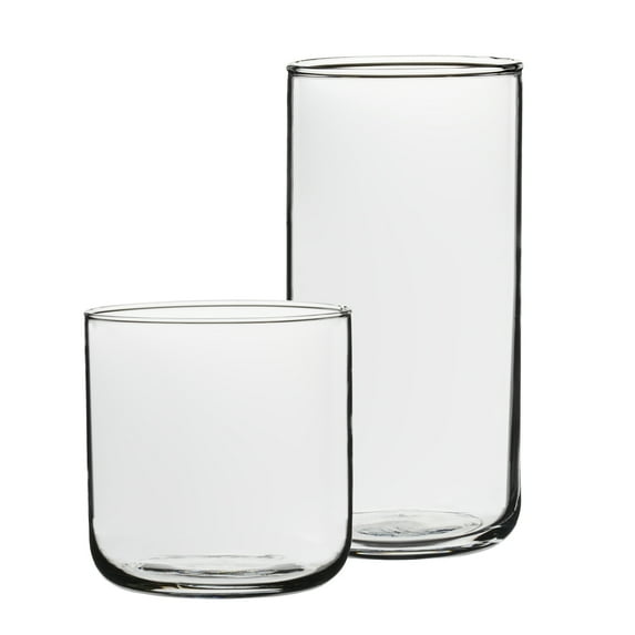 Mainstays Glass Drinkware Set, 12.5 oz and 18 oz, 8-Piece, Retro ...