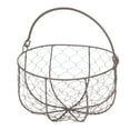 Mainstays Brown Chicken Wire Storage Basket with Moveable Handle, 4.5"H ...