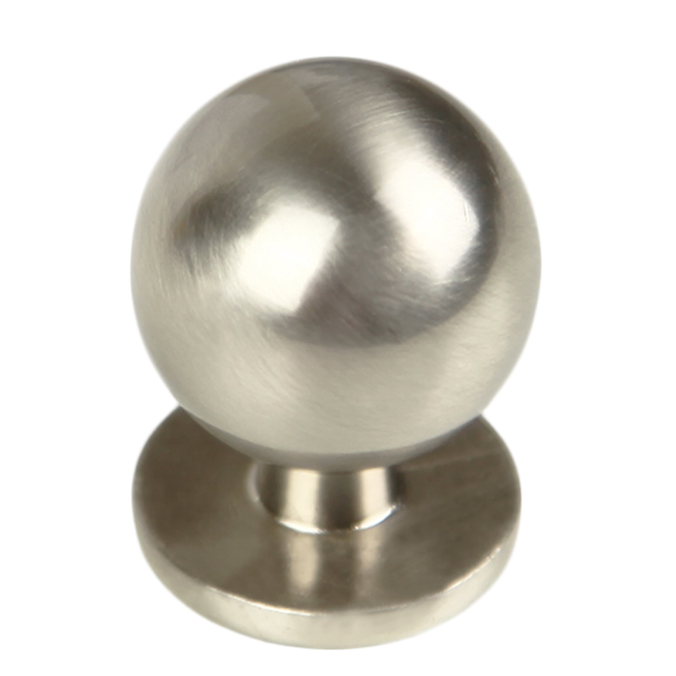 Mainstays Brushed Nickel Round Ball Knob, Zamak, 2 Pack - Walmart.com
