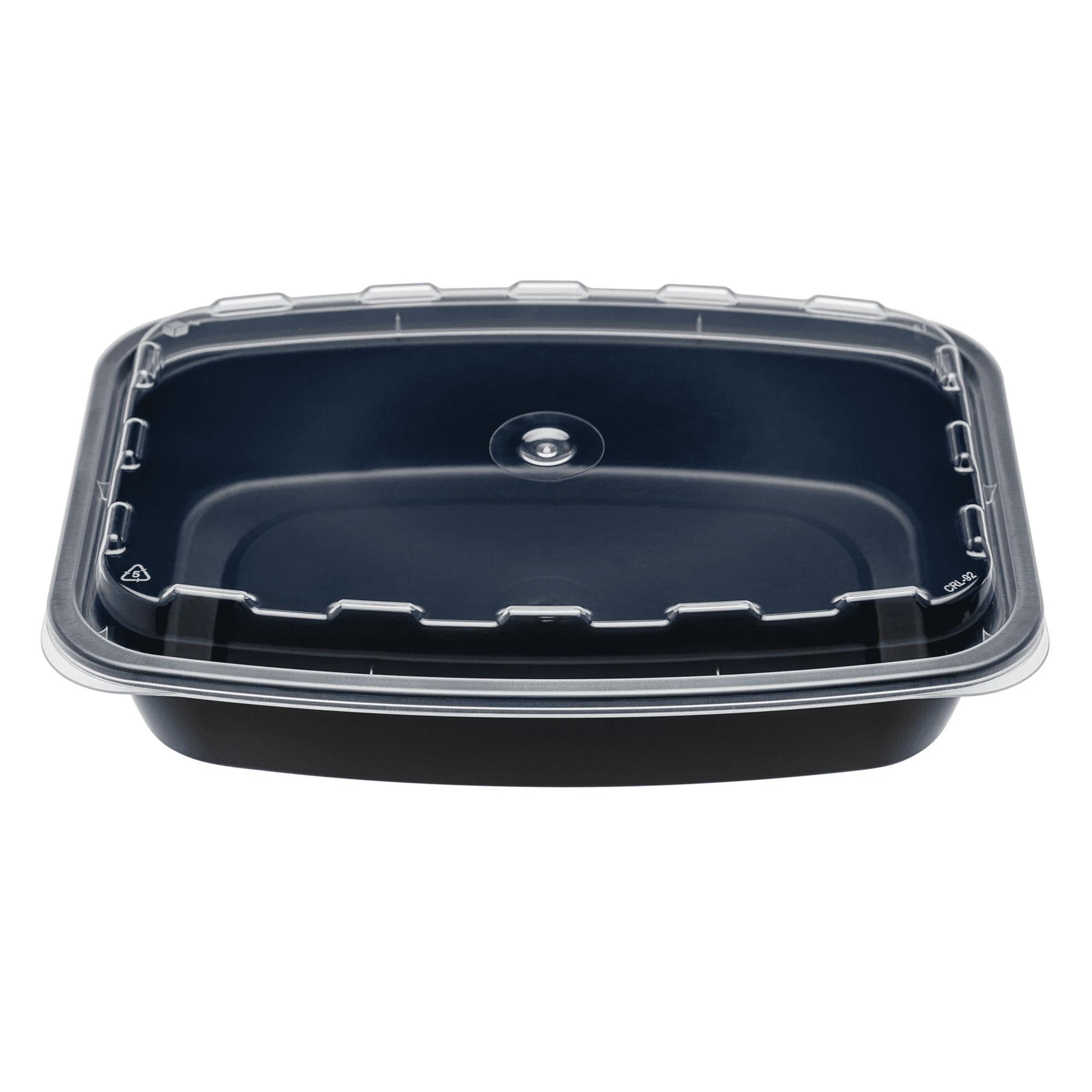 Mainstays CR-928B-MS 28 oz. Meal Prep Black Container with Clear Lid ... Mainstays CR-928B-MS 28 oz. Meal Prep Black Container with Clear Lid ...