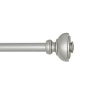 Mainstays 1 inch Black Square, 30" to 84" Width, Single Curtain Rod Set ...