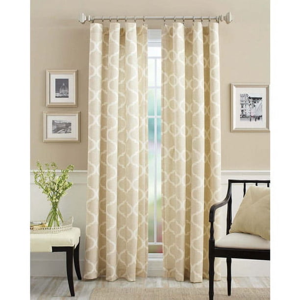 Mainstays Canvas Iron Work 50"x84" Panel Neutral - Walmart Business ...