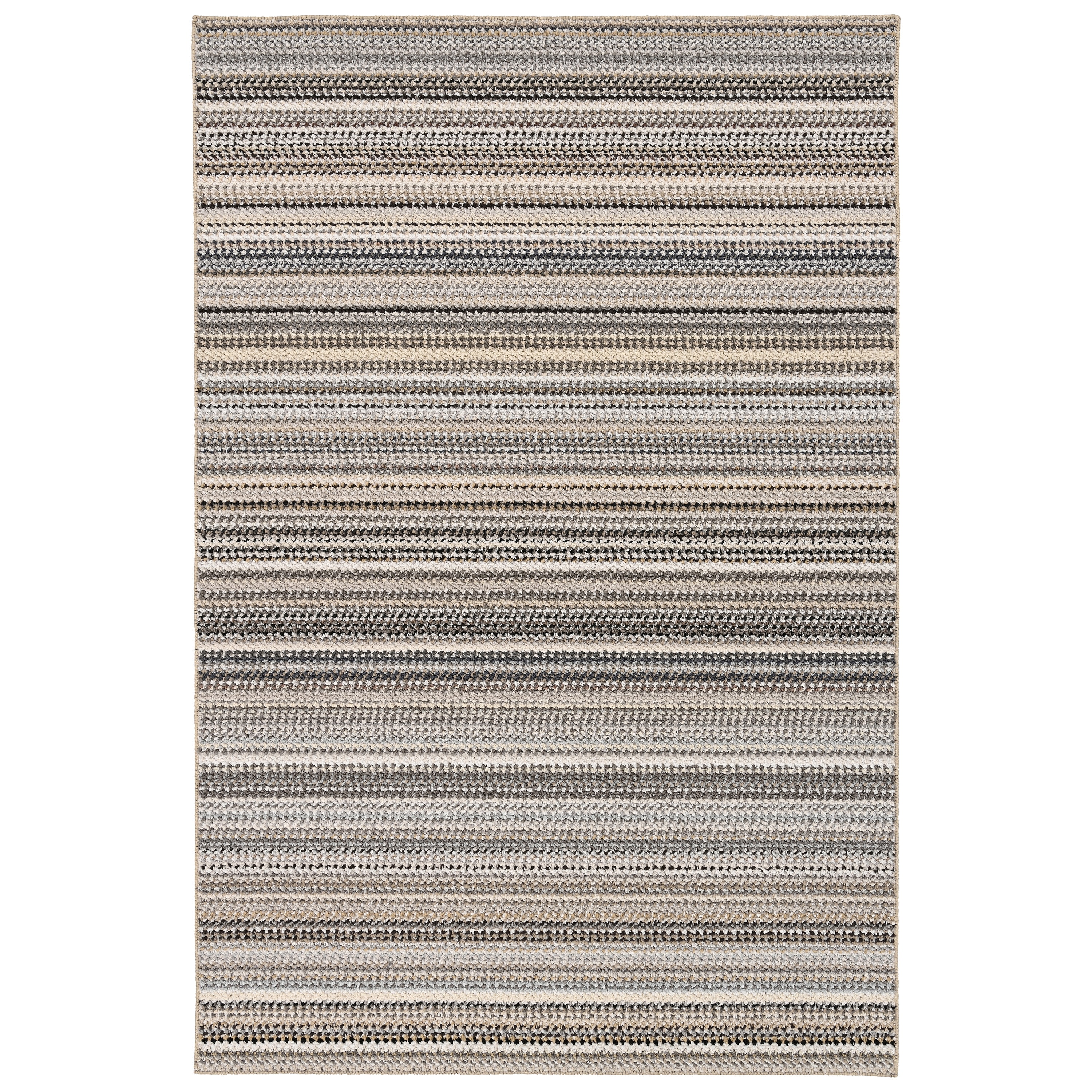 Mainstays Indoor Area Rug 3x5 ft, Assorted Earth Tones, Recycled ...