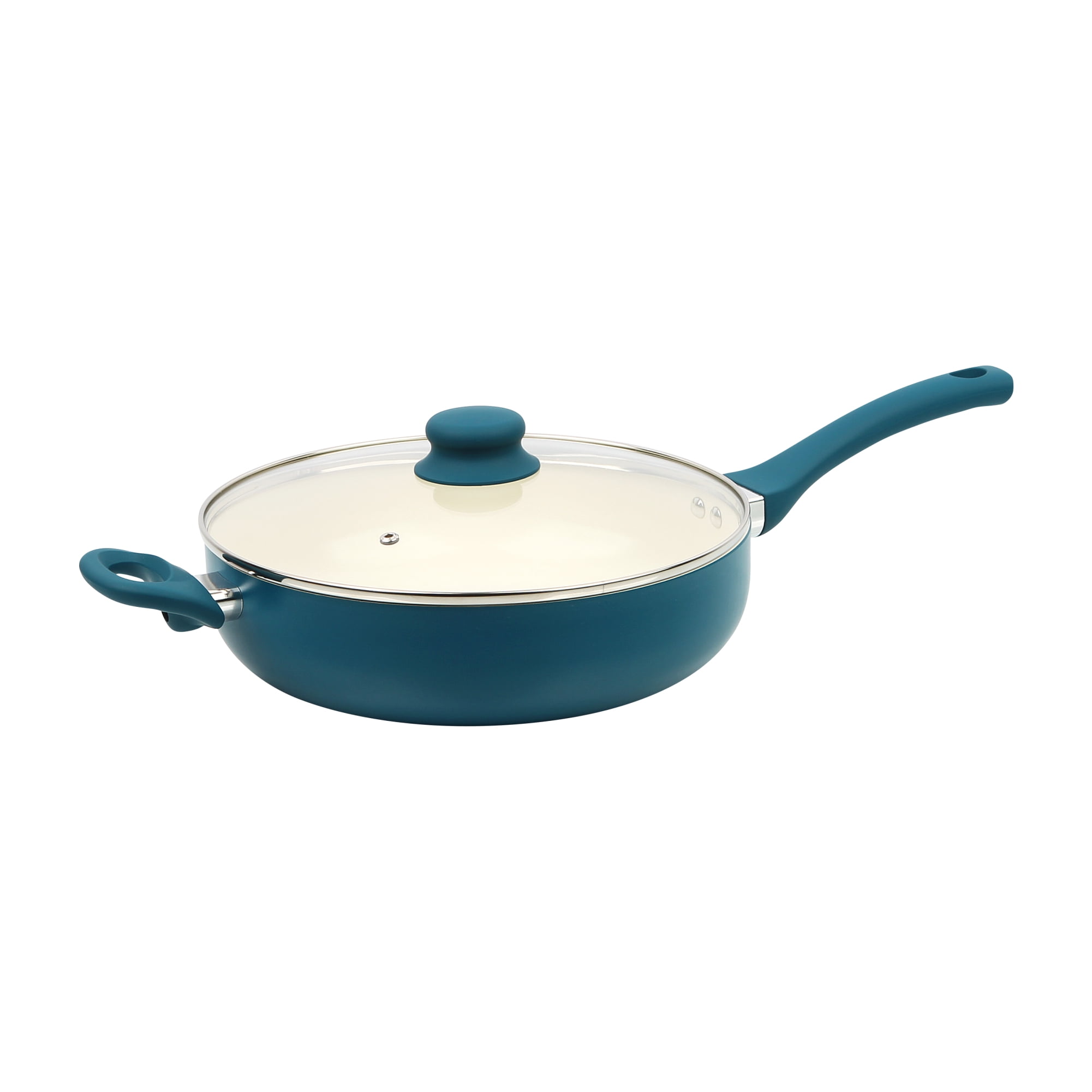 Mainstays Ceramic Aluminum Nonstick Jumbo Cooker 4.5 Qt, Fast Even ...
