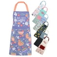 Mainstays Chef Kitchen Apron, 28" x 32" Coffee Cotton Bib Apron with ...