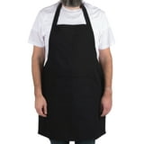 Mainstays Chef Kitchen Apron, 28" x 32" Cotton Bib Apron with Pockets ...
