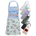 Mainstays Chef Kitchen Apron, 28" x 32" Floral Cotton Bib Apron with ...