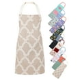 Mainstays Chef Kitchen Apron, 28" x 32" Geometric Bib Apron with ...