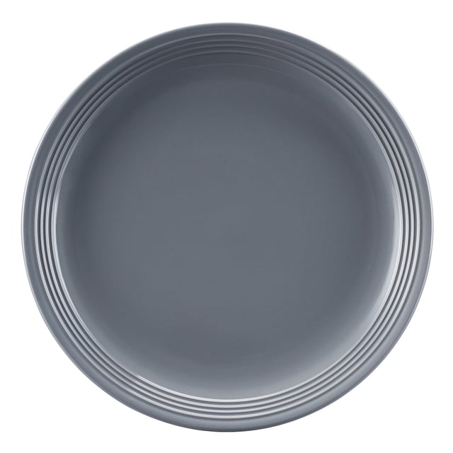 Mainstays Chiara Round Stoneware 10.5" Grey Dinner Plate - Walmart ...