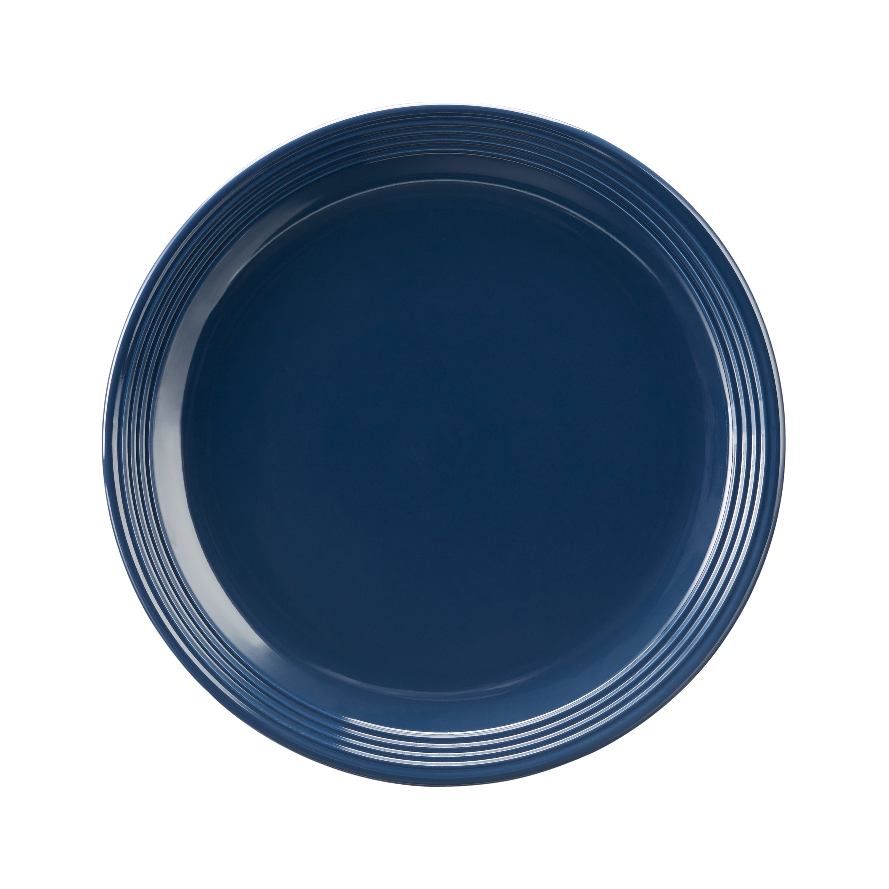 Mainstays Salad Plate, 9-inch Navy Stoneware, Dishwasher and Microwave ...