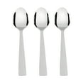 Mainstays Stainless Steel Teaspoons 3 Piece Set Silver Adult Easy Grip ...