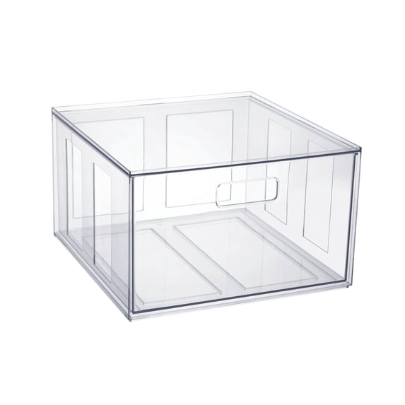 Mainstays Clear Glossy Plastic Pull-Out Closet Drawer Extra Large Size ...