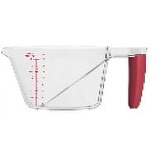 Mainstays Clear Plastic Angled 2 Cup Measuring Cup with Measurements ...