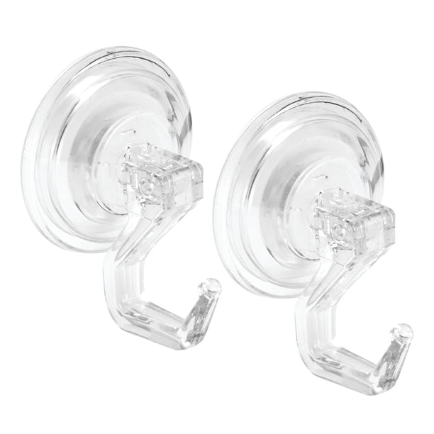 Mainstays, Clear Power Lock Hooks, Set of 2 - Walmart Business Supplies
