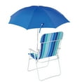 Mainstays Clip on Umbrella Blue, Chair Umbrella with Adjustable Clamp ...