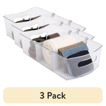 Mainstays Wide Flex Closet Shelf Storage Bin, Arctic White - Walmart.com
