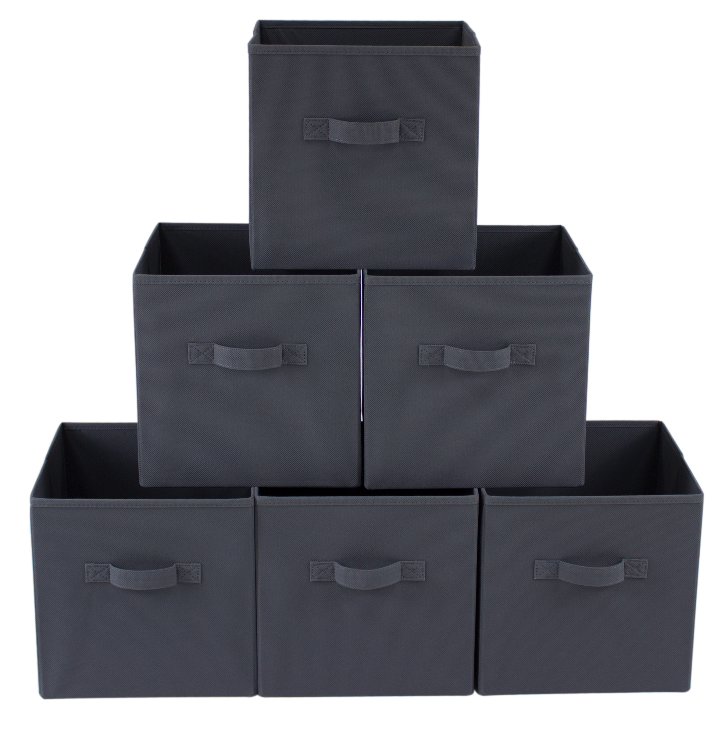 Mainstays Collapsible Cube Fabric Storage Bins 10 5 X 10 5 6 Pack