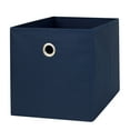Mainstays Collapsible Fabric Cube Storage Bin (10.5" x 10.5"), Blue ...