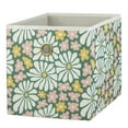 Mainstays Collapsible Fabric Cube Storage Bin (10.5" x 10.5"), Groovy ...