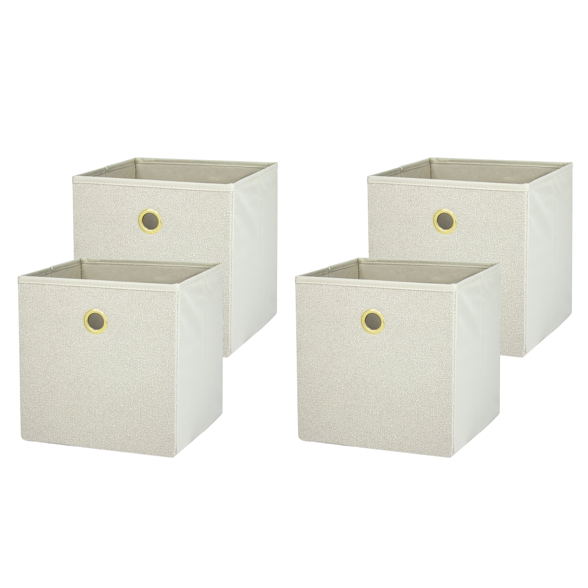 Mainstays Collapsible Fabric Cube Storage Bins 10 5 X 10 5 4 Pack