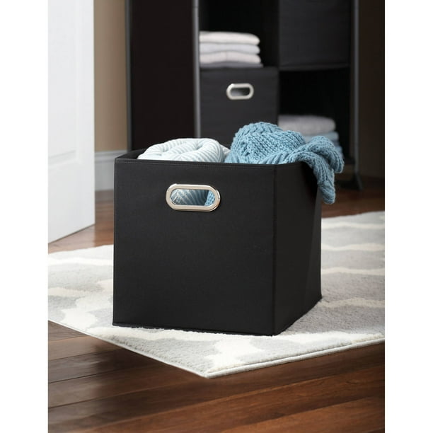 Mainstays Collapsible Storage Bin, Black - Walmart Business Supplies